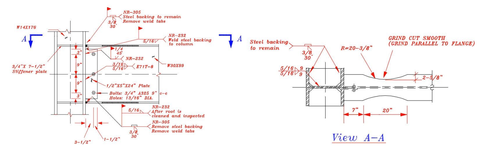Reduced Beam Section (RBS) Prequalified Connection - AISC | IDEA StatiCa